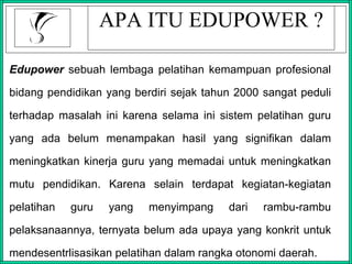 Sekilas EduPower55 | PPT