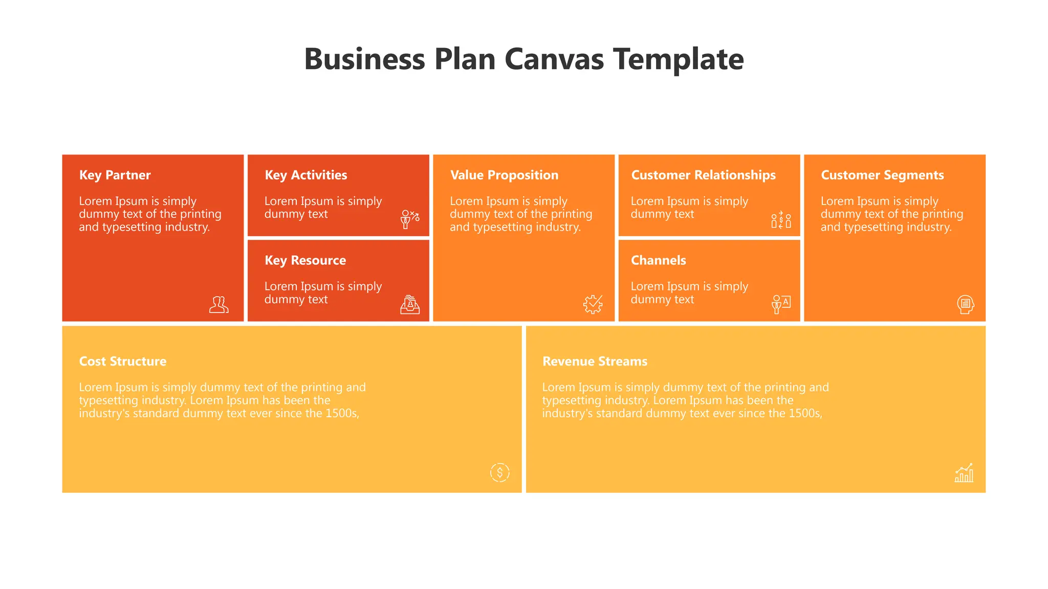 Business Plan Canvas Template----------- | PPTX