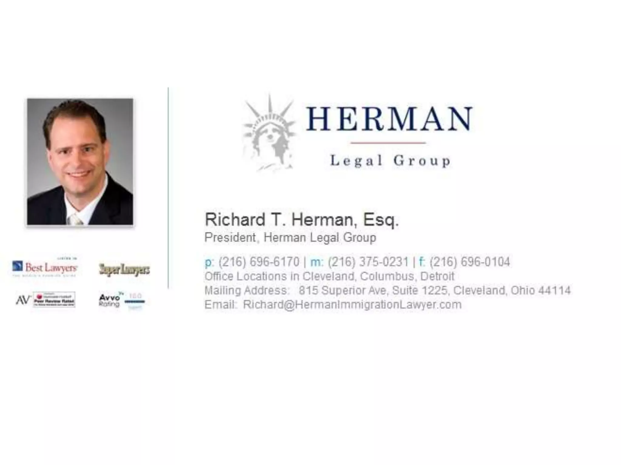 Richard Herman: Contact Info | PPTX