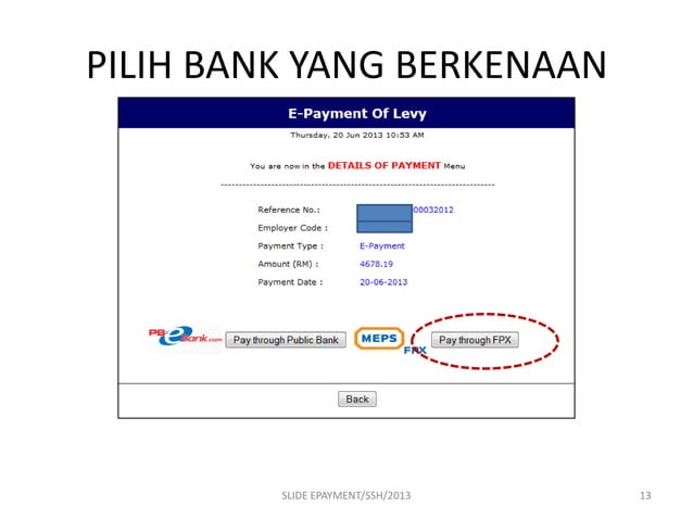 Slide epayment 2013 | PPTX