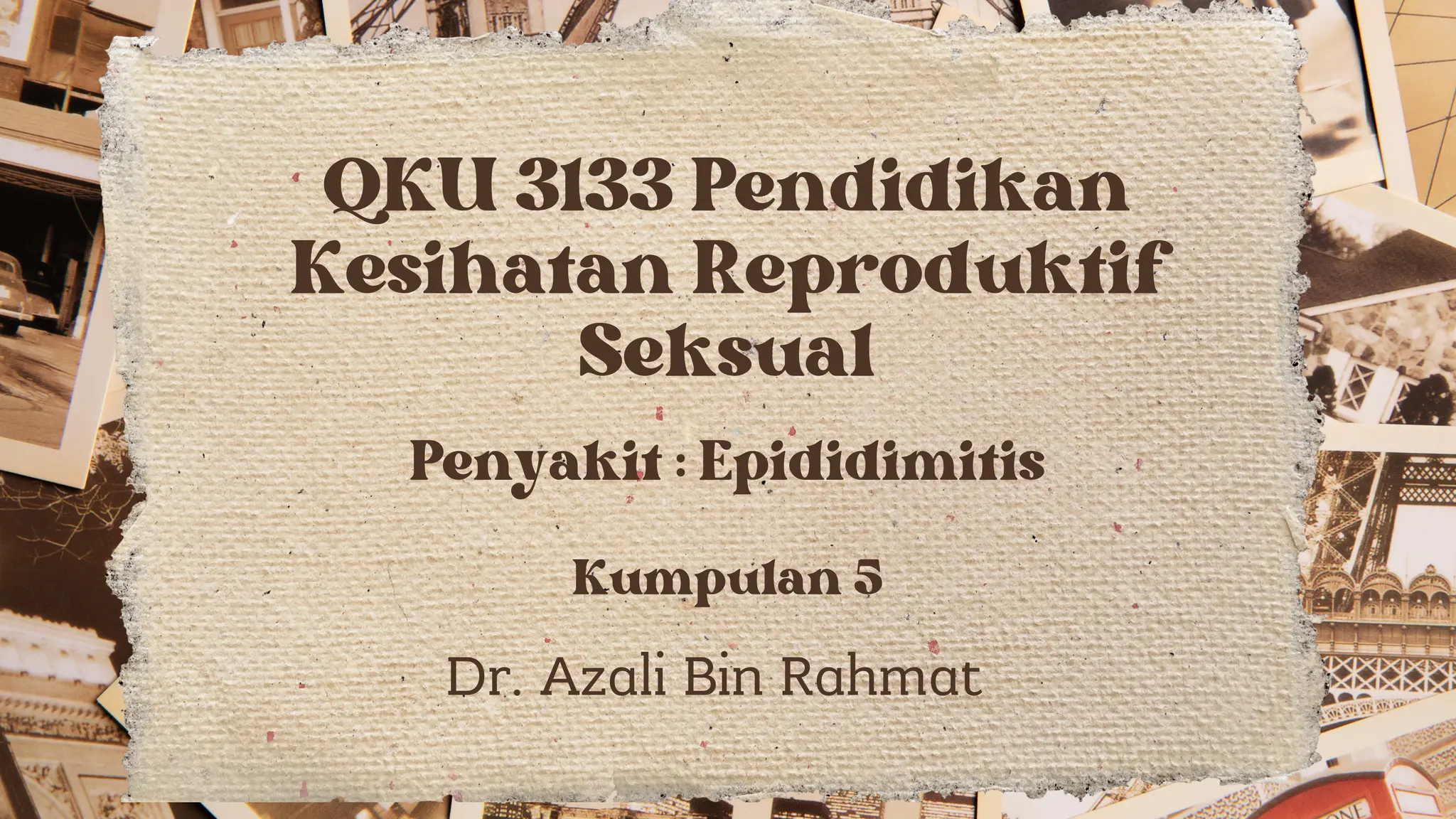 SLIDE PRESENTATION EPIDIDIMITIS (GROUP 5) | PPT