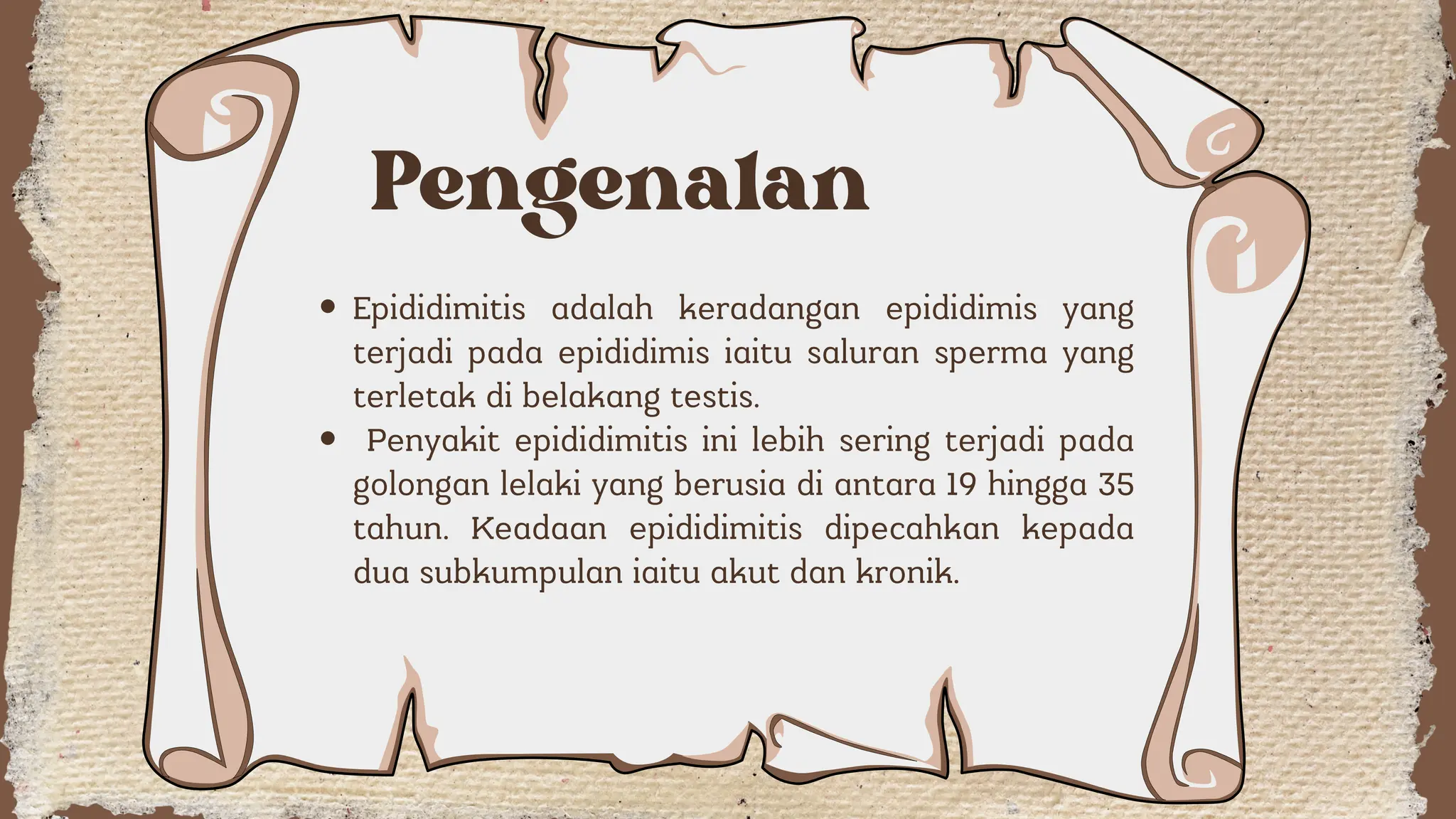 SLIDE PRESENTATION EPIDIDIMITIS (GROUP 5) | PPT