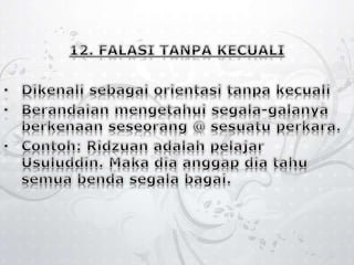 Kesalahan Berfikir (Falasi) | PPTX