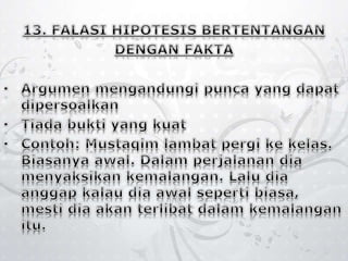 Kesalahan Berfikir (Falasi) | PPTX