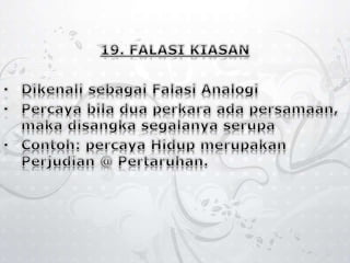 Kesalahan Berfikir (Falasi) | PPTX