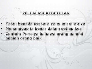 Kesalahan Berfikir (Falasi) | PPTX