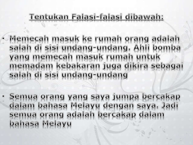 Kesalahan Berfikir (Falasi) | PPTX