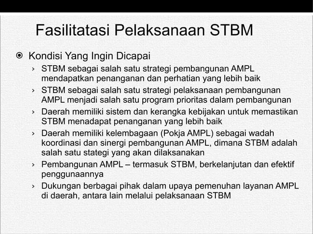 Slide fasilitasi stbm | PPT