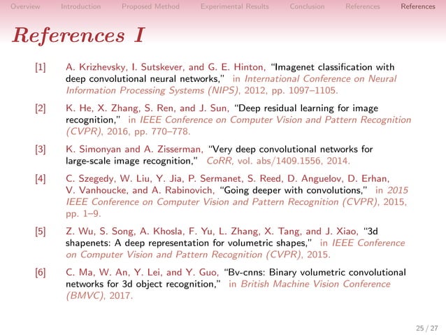 Deep Convolutional 3D Object Classification from a Single Depth Image and Its Normal Map | PPT
