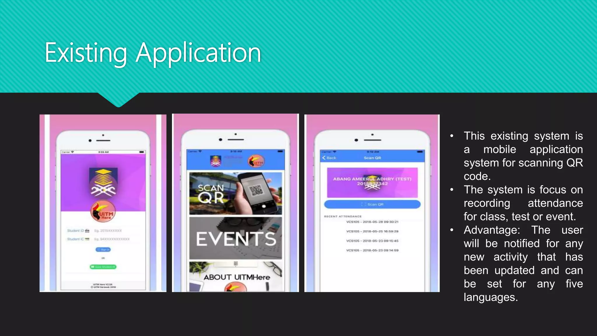 Smart Attendance System using QR Code with SMS Notification | PPTX