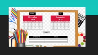 Smart Attendance System using QR Code with SMS Notification | PPTX