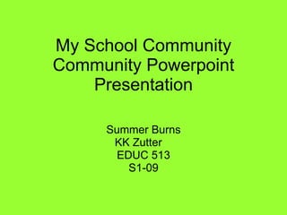 community presentation | PPT