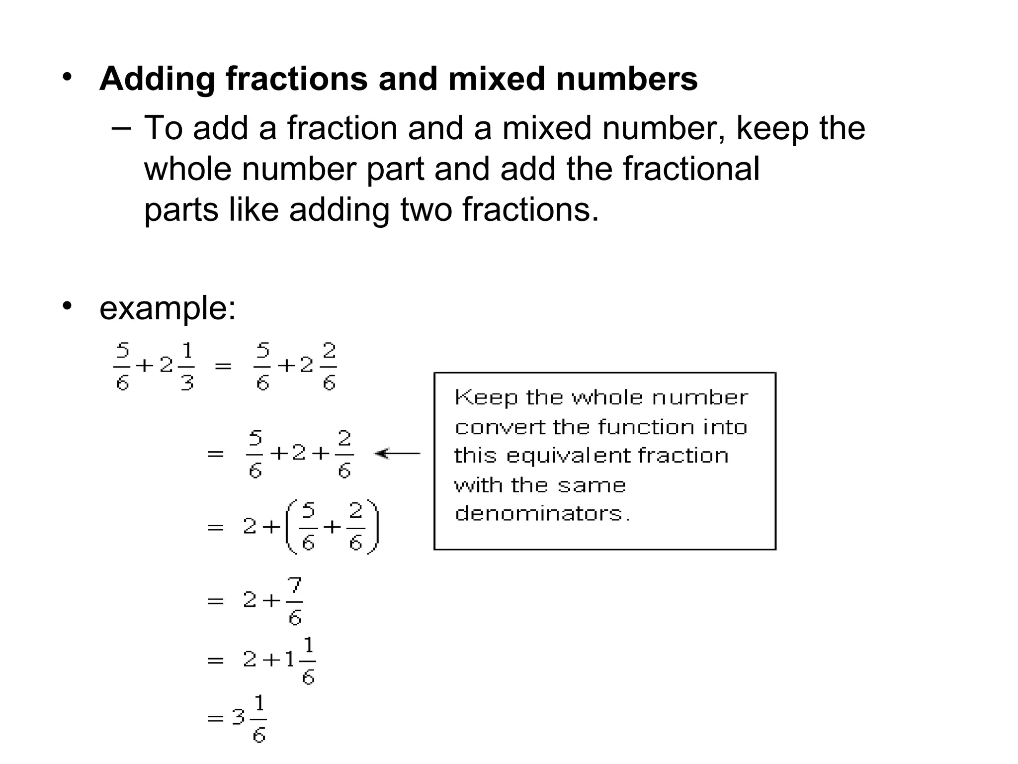 Slide fractions | PPT