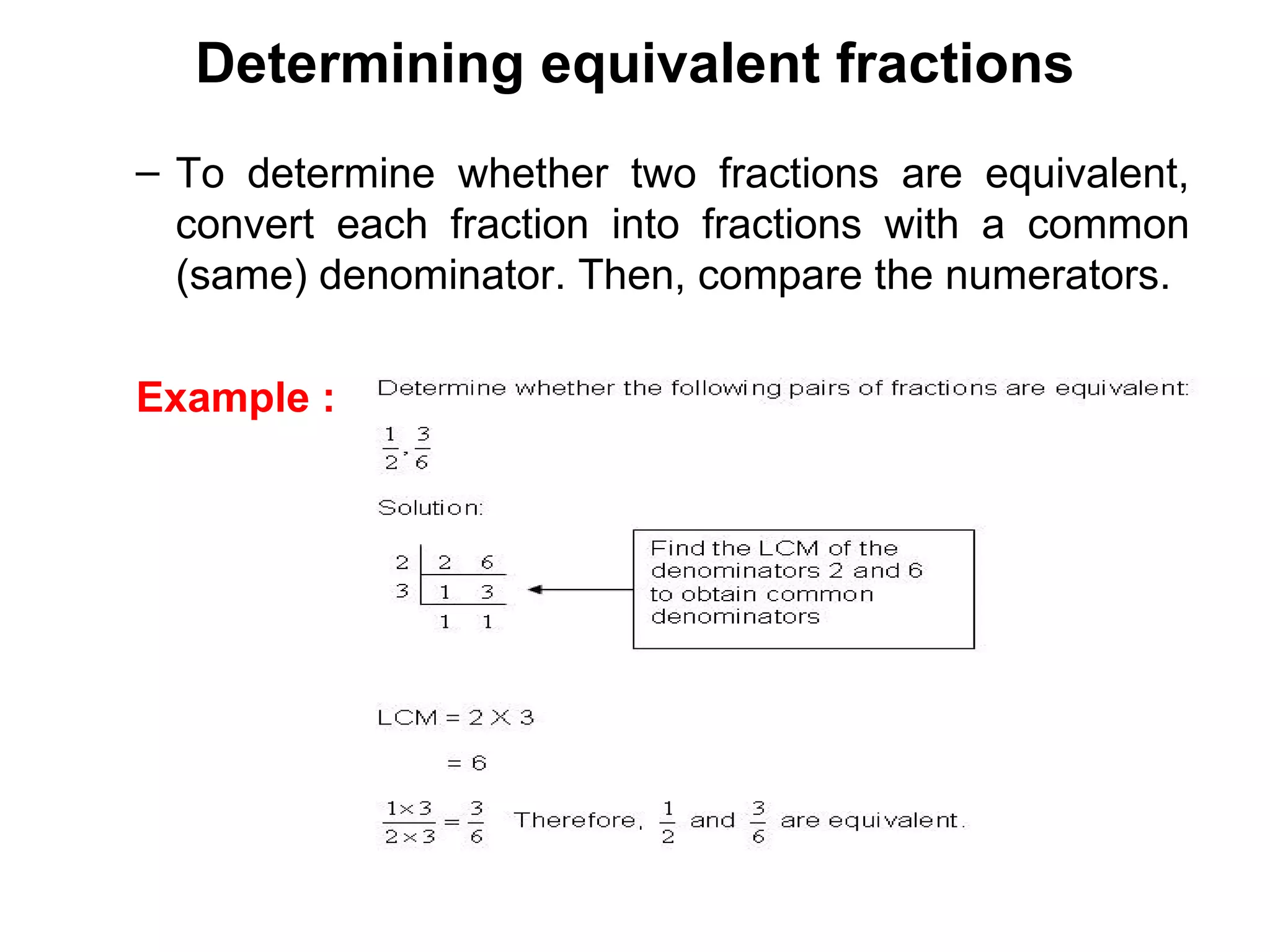 Slide fractions | PPT