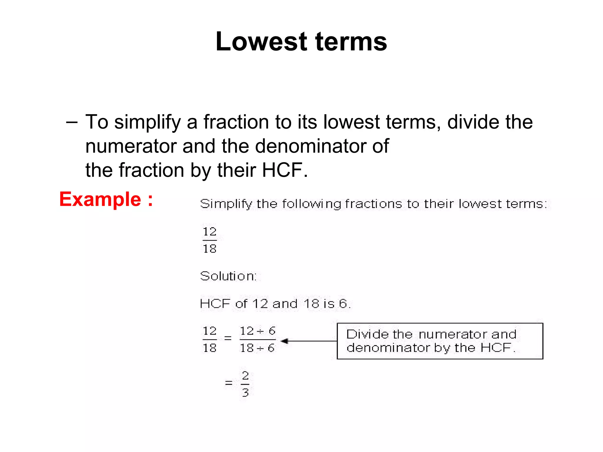 Slide fractions | PPT