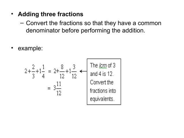 Slide fractions | PPT