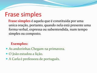 Frases simples Pt | PPTX