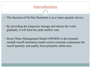 OSD using SWMM... | PPT