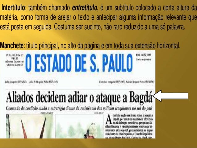 Slide Gênero Textual Notícia