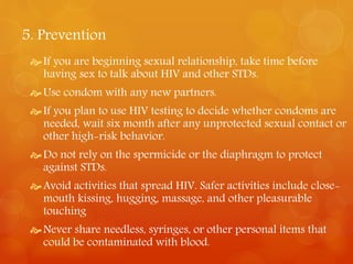 Health : HIV and STD | PPTX | Infectious Diseases | Diseases and Conditions