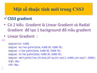 Bài giảng HTML5-CSS3 | PDF