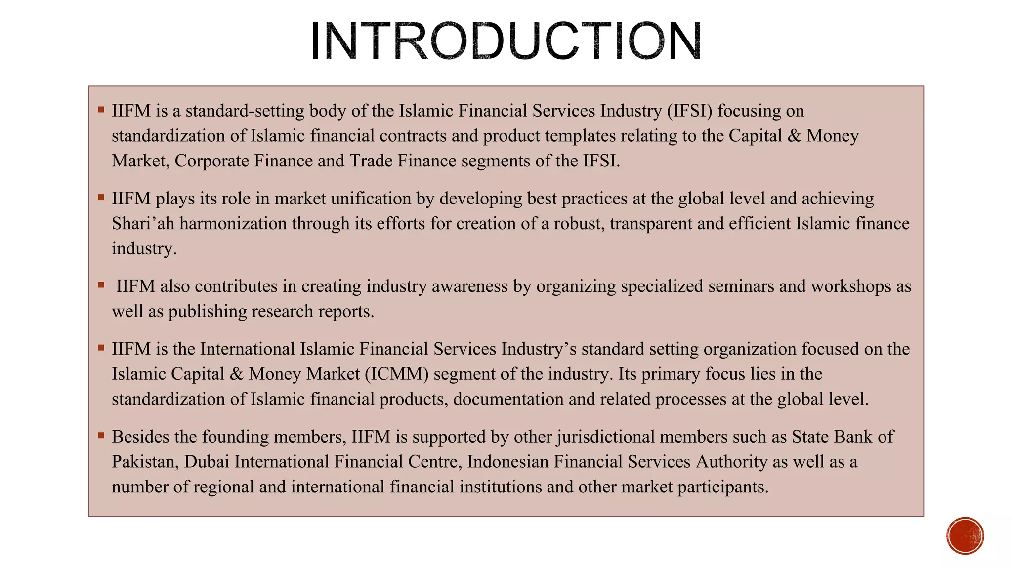 INTERNATIONAL ISLAMIC FINANCIAL MARKET (IIFM) | PPTX