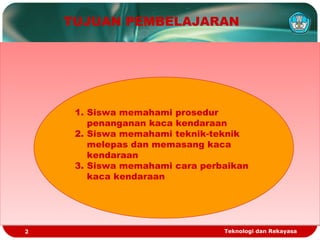 Slide i memperbaiki luka kecil, retak dan goresan pada kaca yang ...