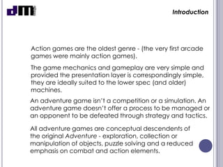Action and Adventure Games | PPTX