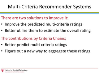 [IUI 2017] Criteria Chains: A Novel Multi-Criteria Recommendation Approach | PDF