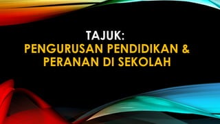 Slide IPG Pengurusan Pendidikan Malaysia | PPTX