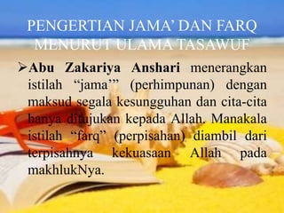 JAMA' DAN FARQ | PPTX