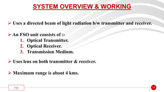 Free space optical communication (FSO) | PPTX