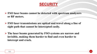 Free space optical communication (FSO) | PPTX