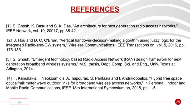 Free space optical communication (FSO) | PPTX