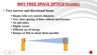 Free space optical communication (FSO) | PPTX