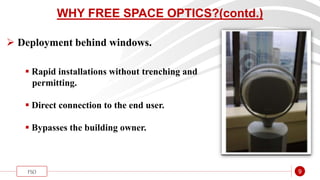 Free space optical communication (FSO) | PPTX