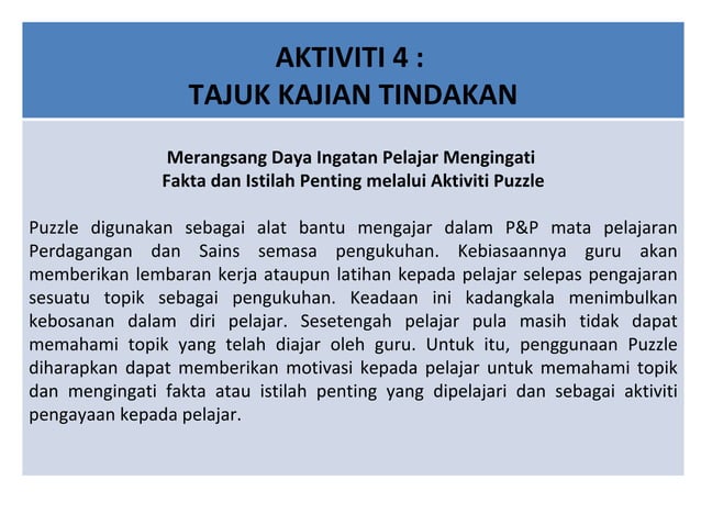 MINI KAJIAN TINDAKAN | PPT