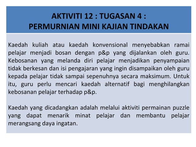 MINI KAJIAN TINDAKAN | PPT