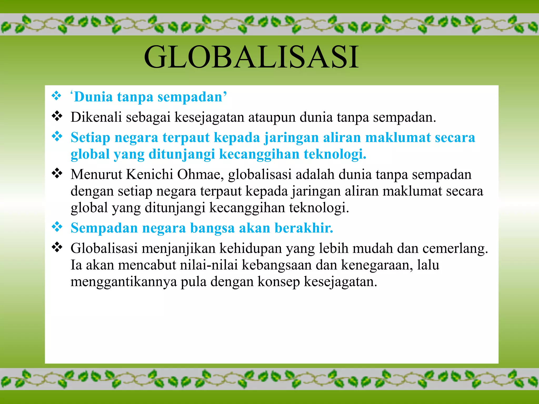 TAJUK : CABARAN-CABARAN DALAM PROSES PEMBINAAN NEGARA BANGSA | PPT