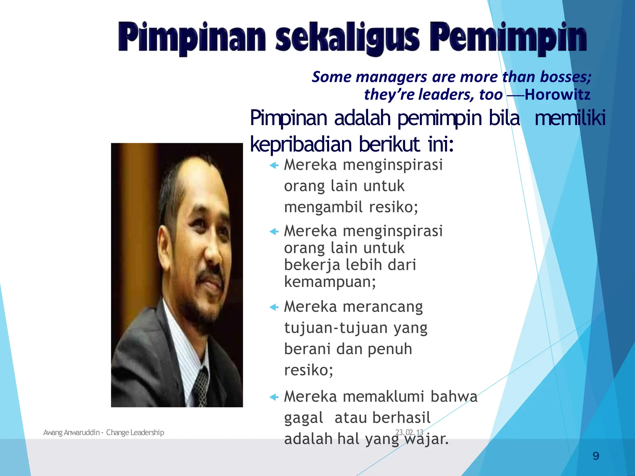 Slide dasar Kepemimpinan ( basic leadership ) | PPTX