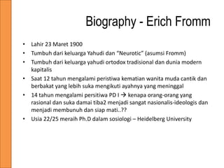 Slide kepribadian erich fromm | PPTX