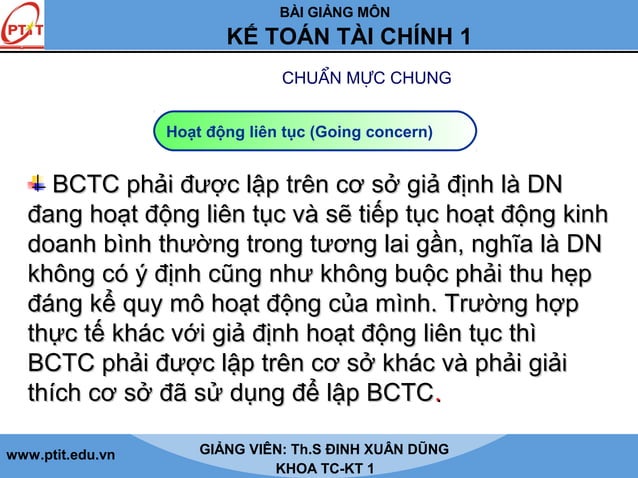 Slide ke toan tai chinh 1 | PPT