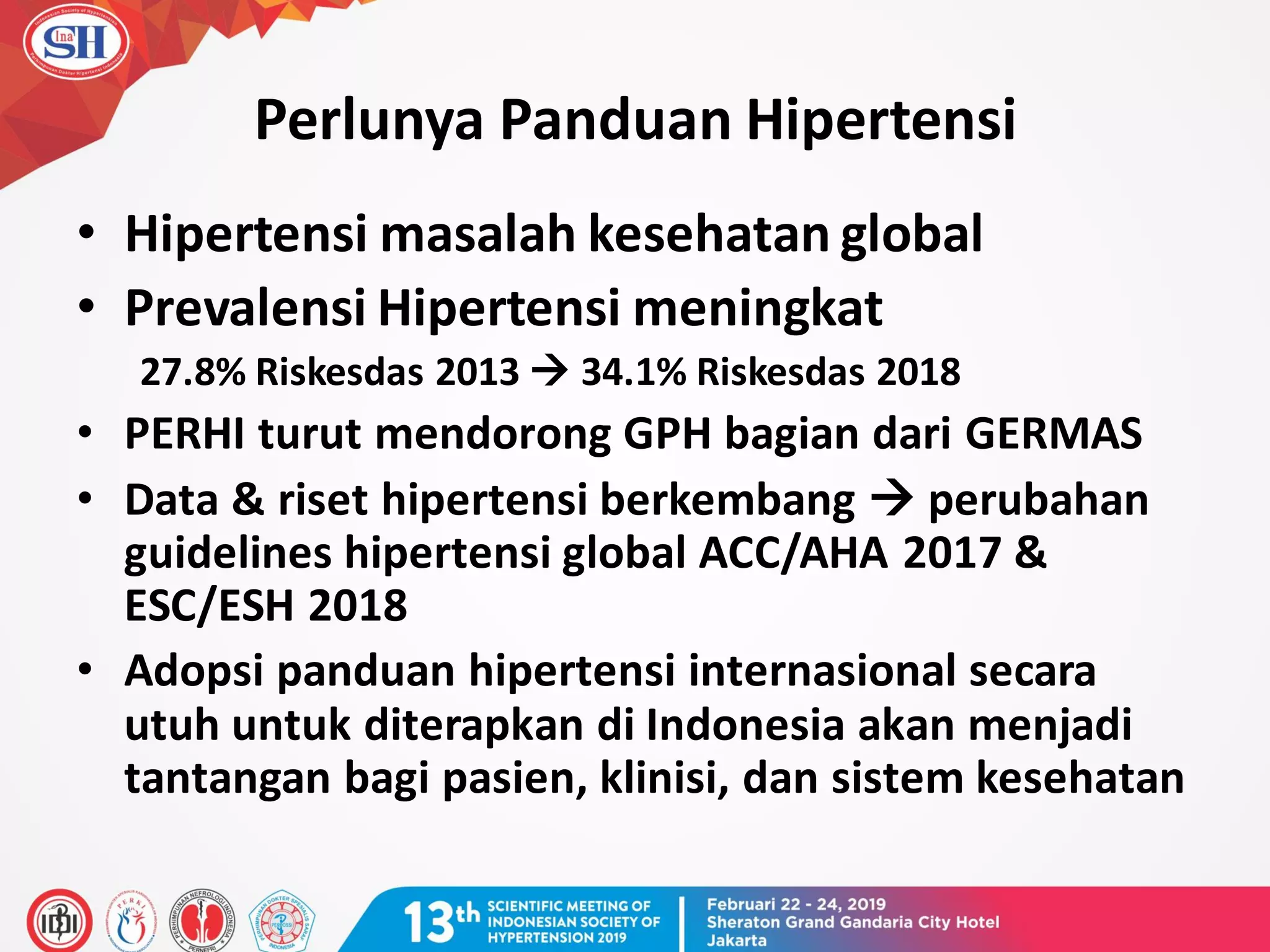 Slide konsensus penatalaksanaan hipertensi 2019 inash | PDF