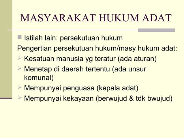 hukum Adat | PPT