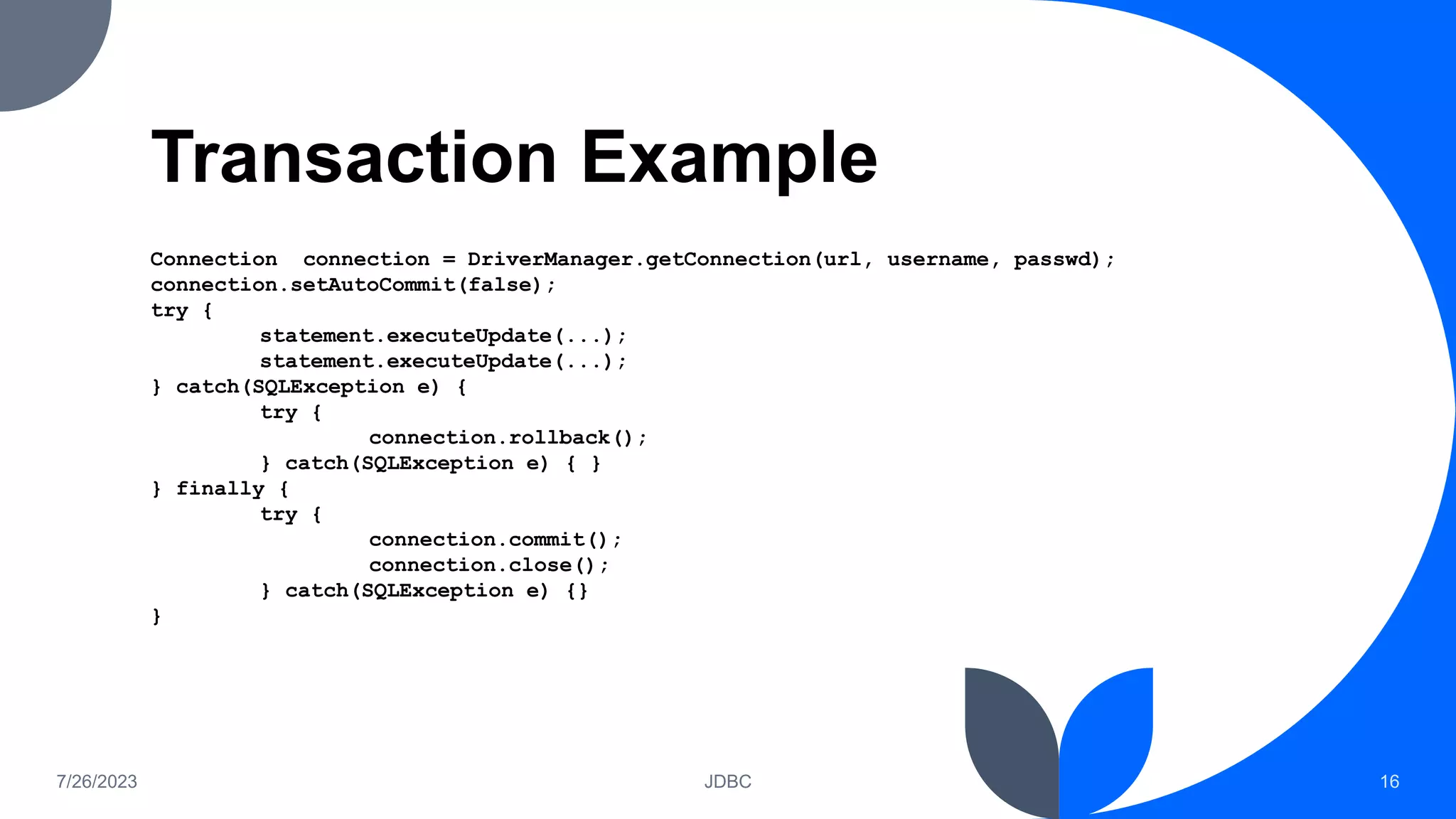 Slide Latihan JDBC | PPT