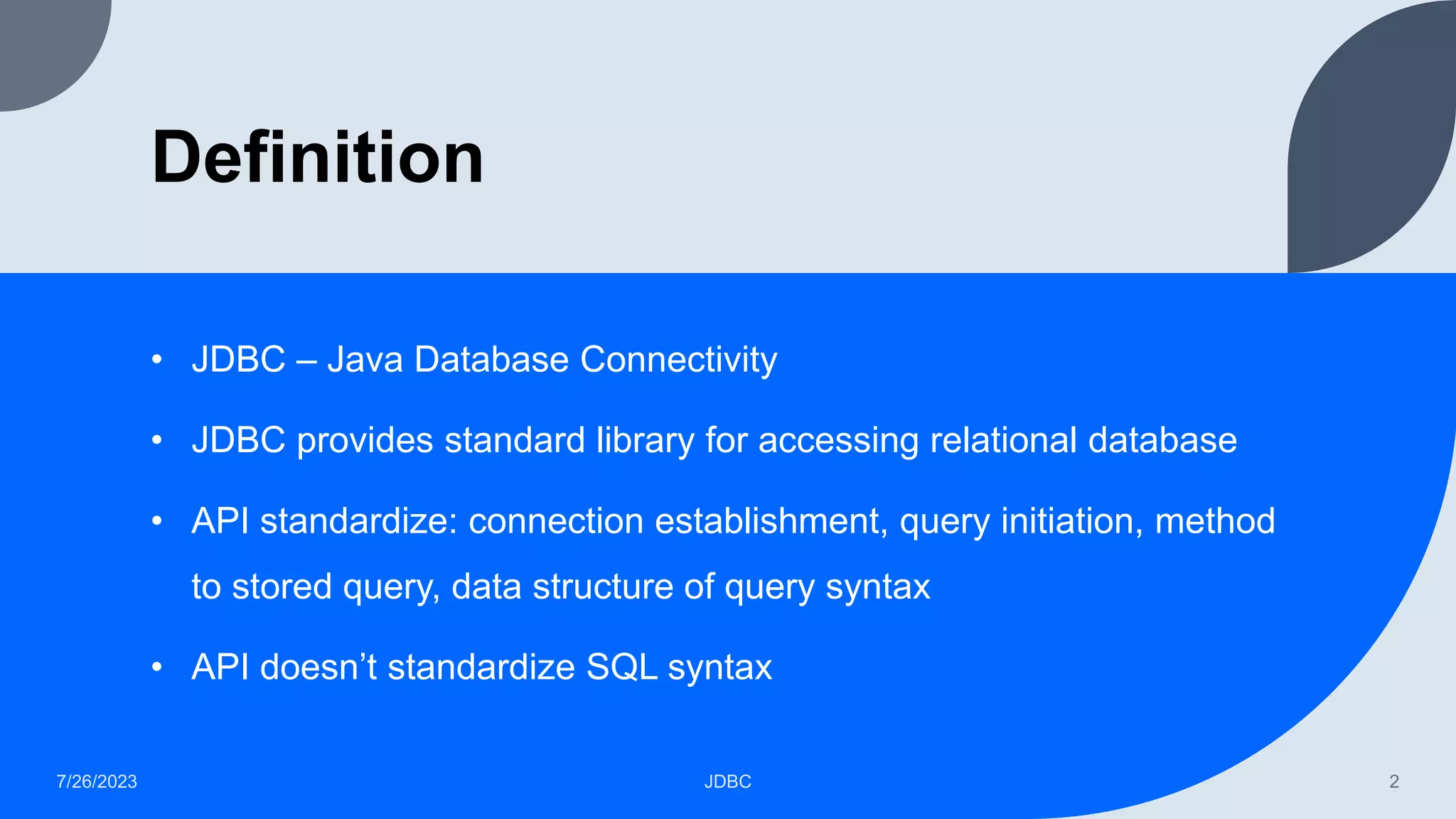 Slide Latihan JDBC | PPT