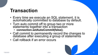 Slide Latihan JDBC | PPT
