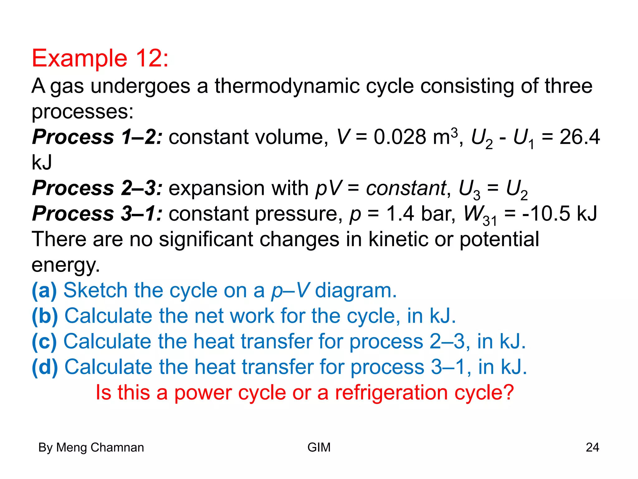 First Law of Thermodynamics: Energy Conservation For Mechanical and ...
