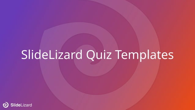 SlideLizard Quiz Templates for quiz bee.pptx | Computer Software and ...