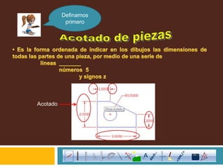Acotado de Piezas Dibujo Técnico | PPTX